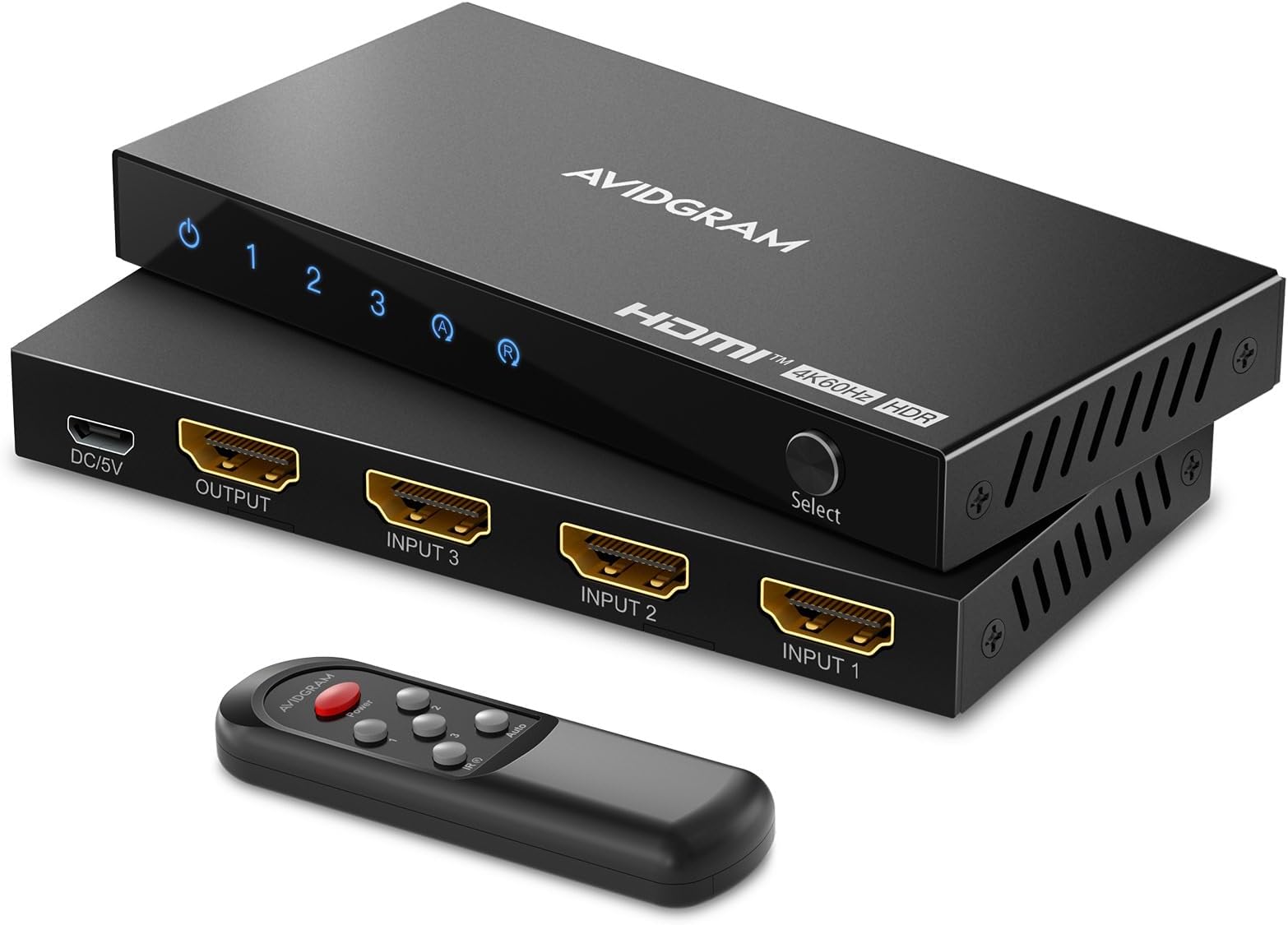 HDMI Switch 3 in 1 Out 4K@60Hz【with 1.2M HDMI 2.0 Cable】, avedio links ...