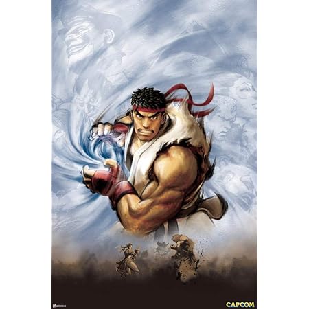 Amazon.com: Street Fighter Ryu Crossed Arms Pose Art Capcom Video Game ...