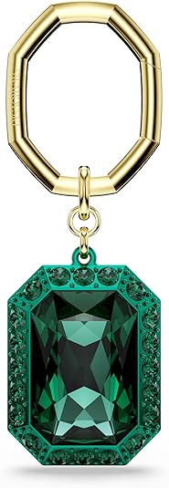 Amazon.com: Swarovski Key Ring, Octagon Cut, Green, Mixed Metal Finish ...