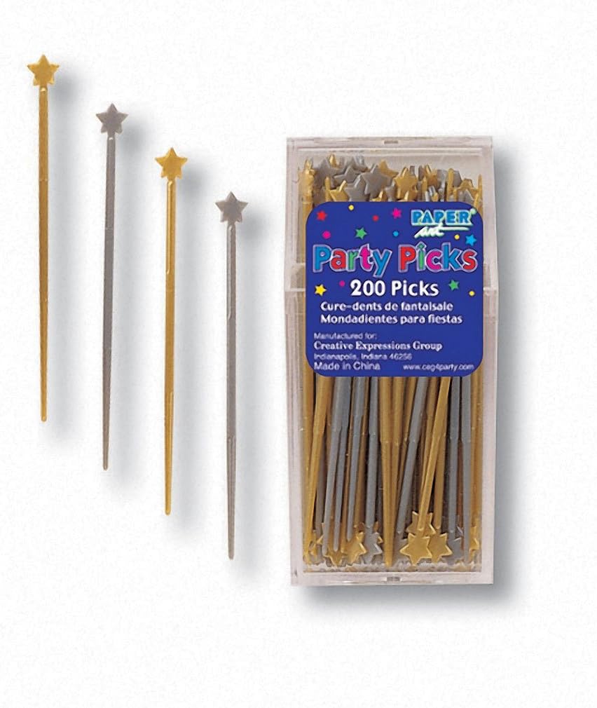 Amazon.com | Creative Converting Christmas Assorted Plastic Party Picks ...