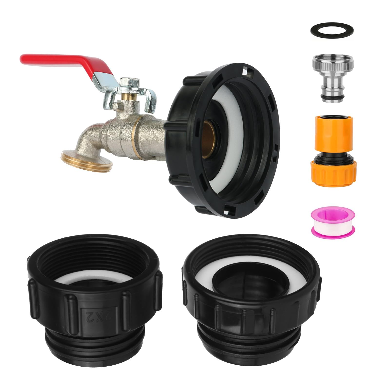 Amazon.com : 275-330 Gallon IBC Tote Tank Adapter,3-Size IBC Tote ...