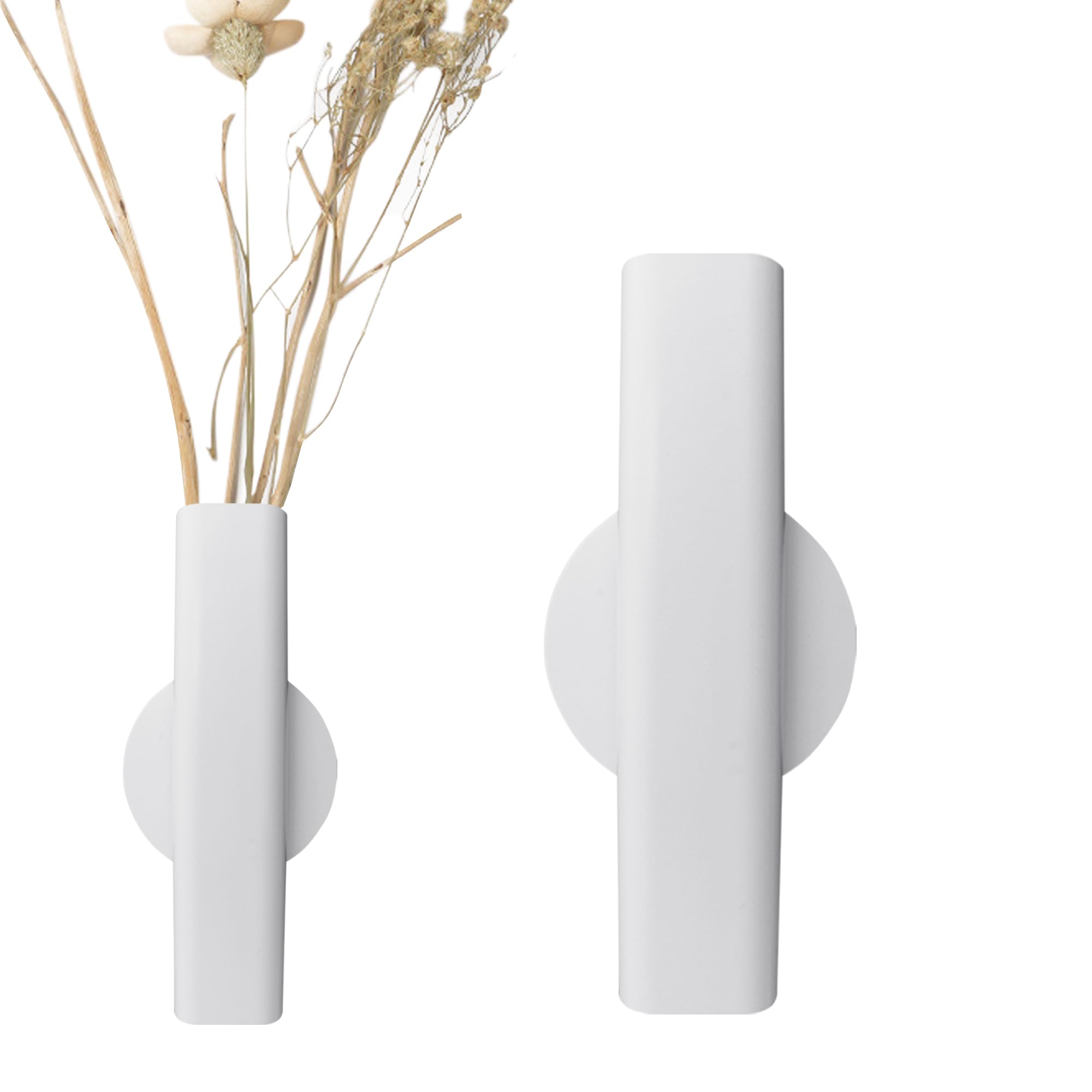 Amazon.com: AUXBC 7" Wall-Mounted Flower Tube, Wall Mounted Open Vase ...