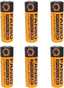 Amazon.com: BALOLO (6-Pack) ER14505M 3.6V 2200mAh Li-SOCL₂ Non-Rechargeable Lithium Battery for ...