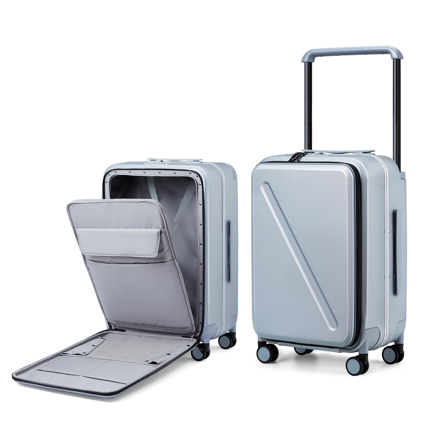 Amazon.com | MILADA Luggage Hard Shell Suitcases Checked Luggage with ...