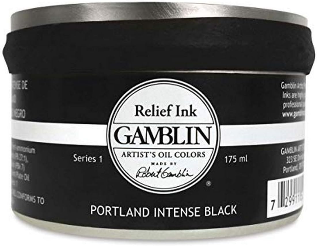 Amazon.com: Gamblin Relief Ink Portland Int Black 175Ml