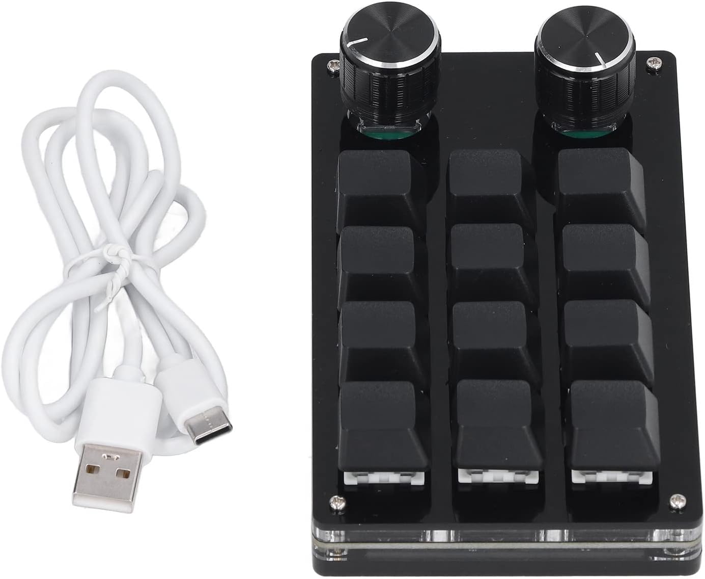 KOSDFOGE Mechanical Gaming Keypad 12 Keys 2 Knobs Small OSU Gaming ...