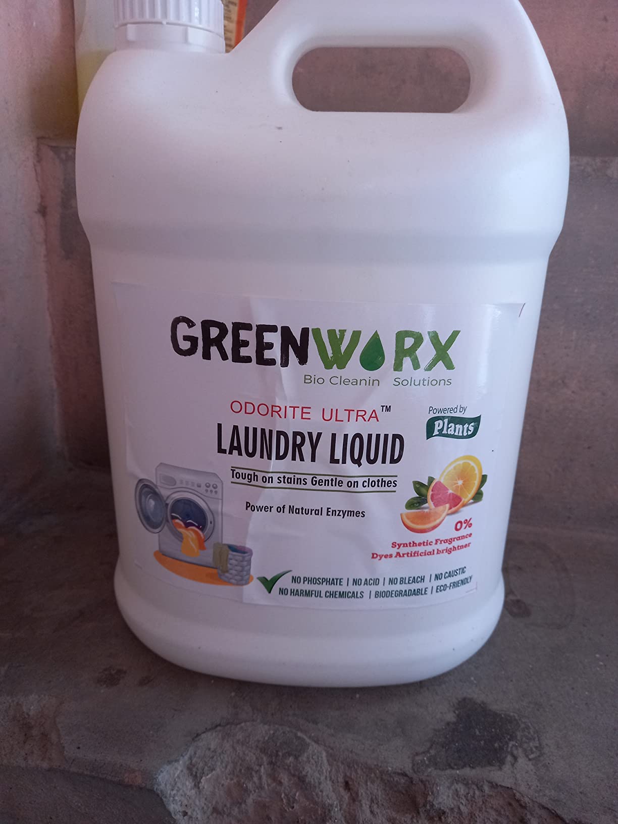 Greenworx - Bio Cleaning Solutions Natural Laundry Detergent Liquid (5 ...