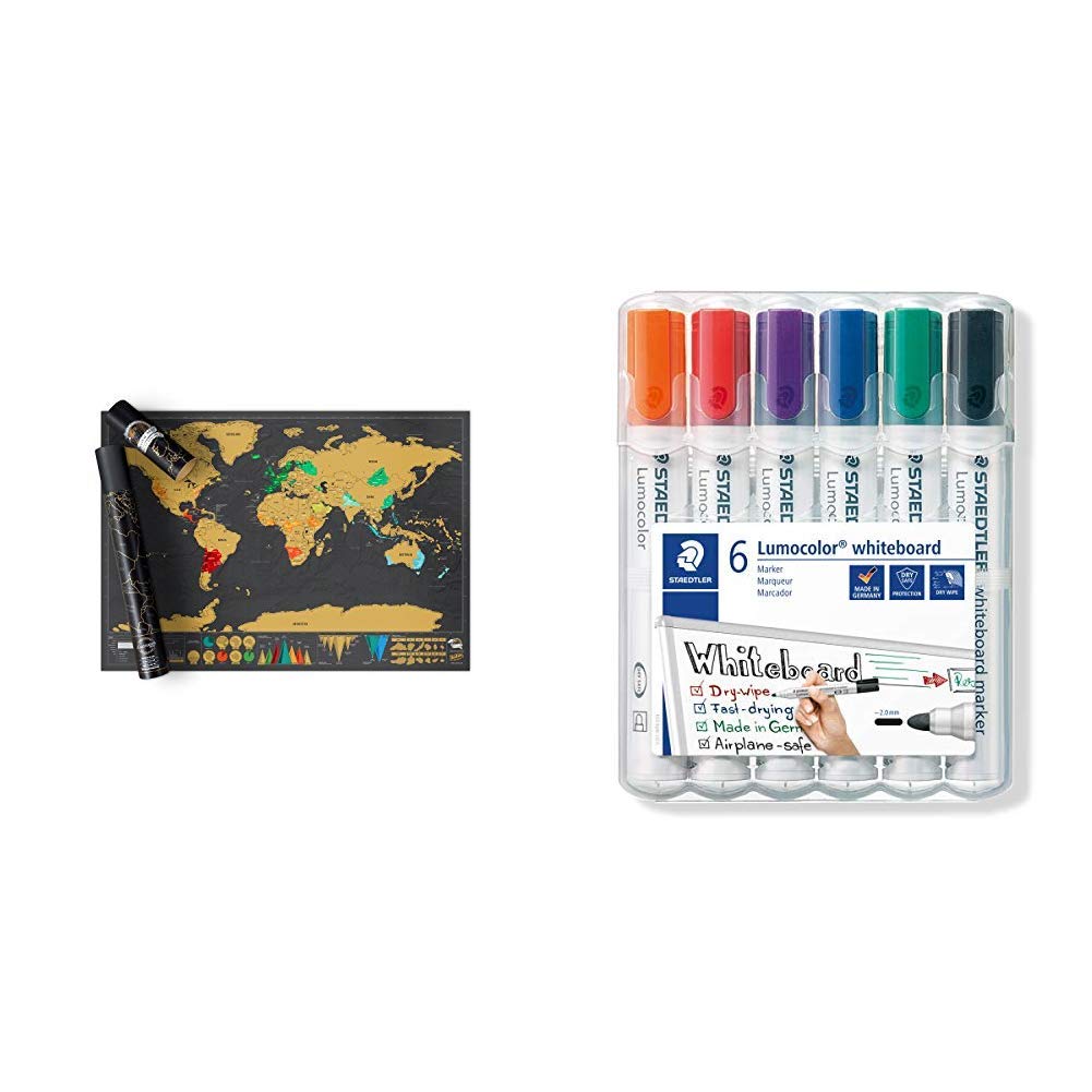 Buy Luckies of London Scratch off World , Detailed of the World with ...