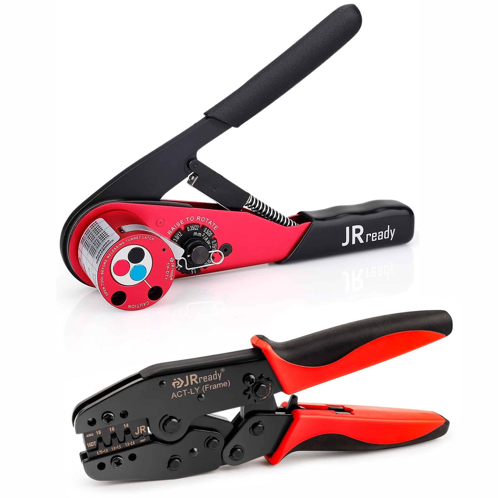 JRready ACT-LY-16DT Deutsch Crimp Tool for Open Barrel Stamped Formed ...