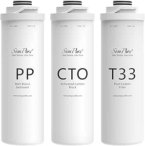 Amazon.com: SimPure 6-Month Replacement Filter Pack: T1-100/1-400UV ...