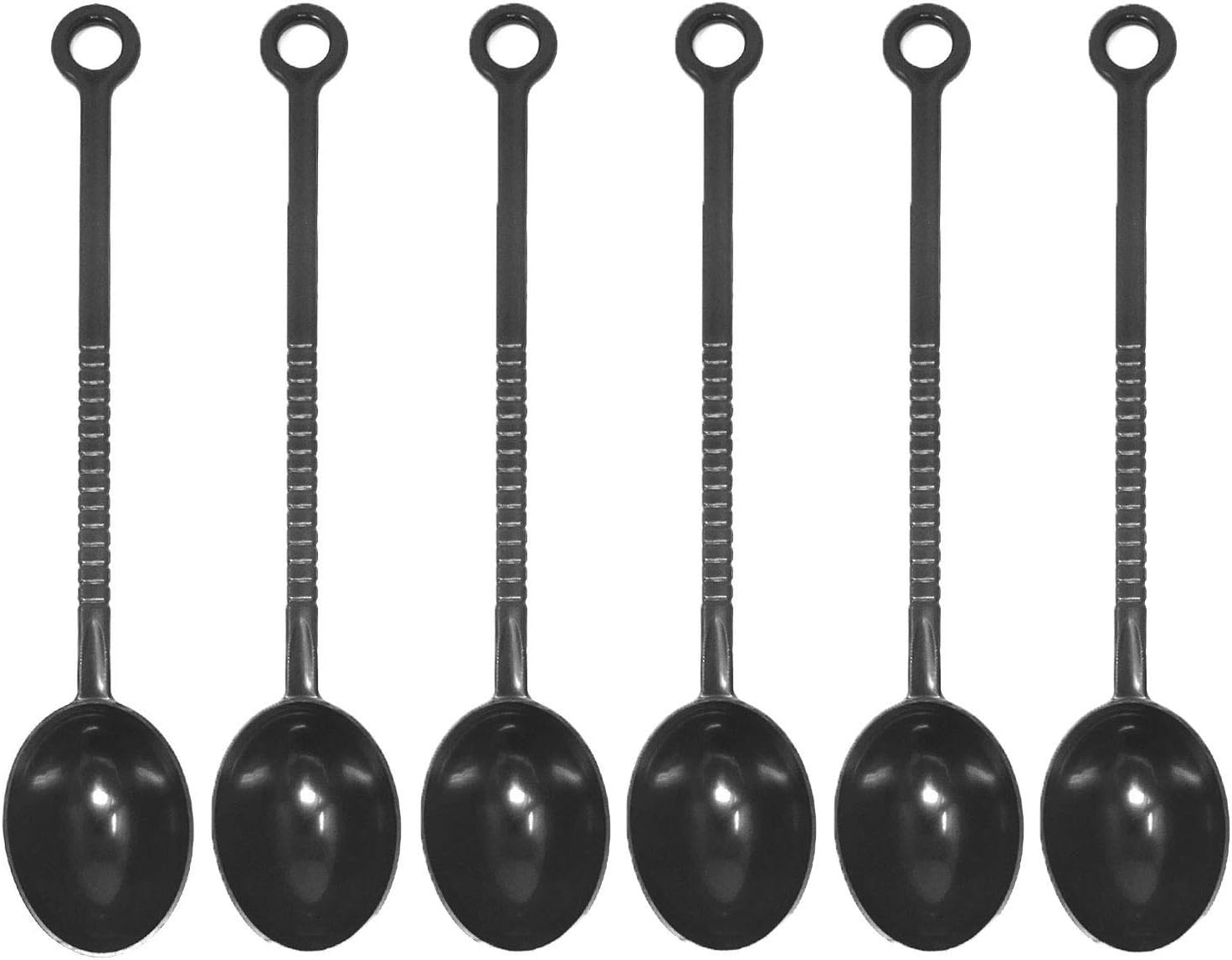 Amazon.com: Sydien 6Pcs Plastic Long Handle 15g Coffee Scoop Spoon ...