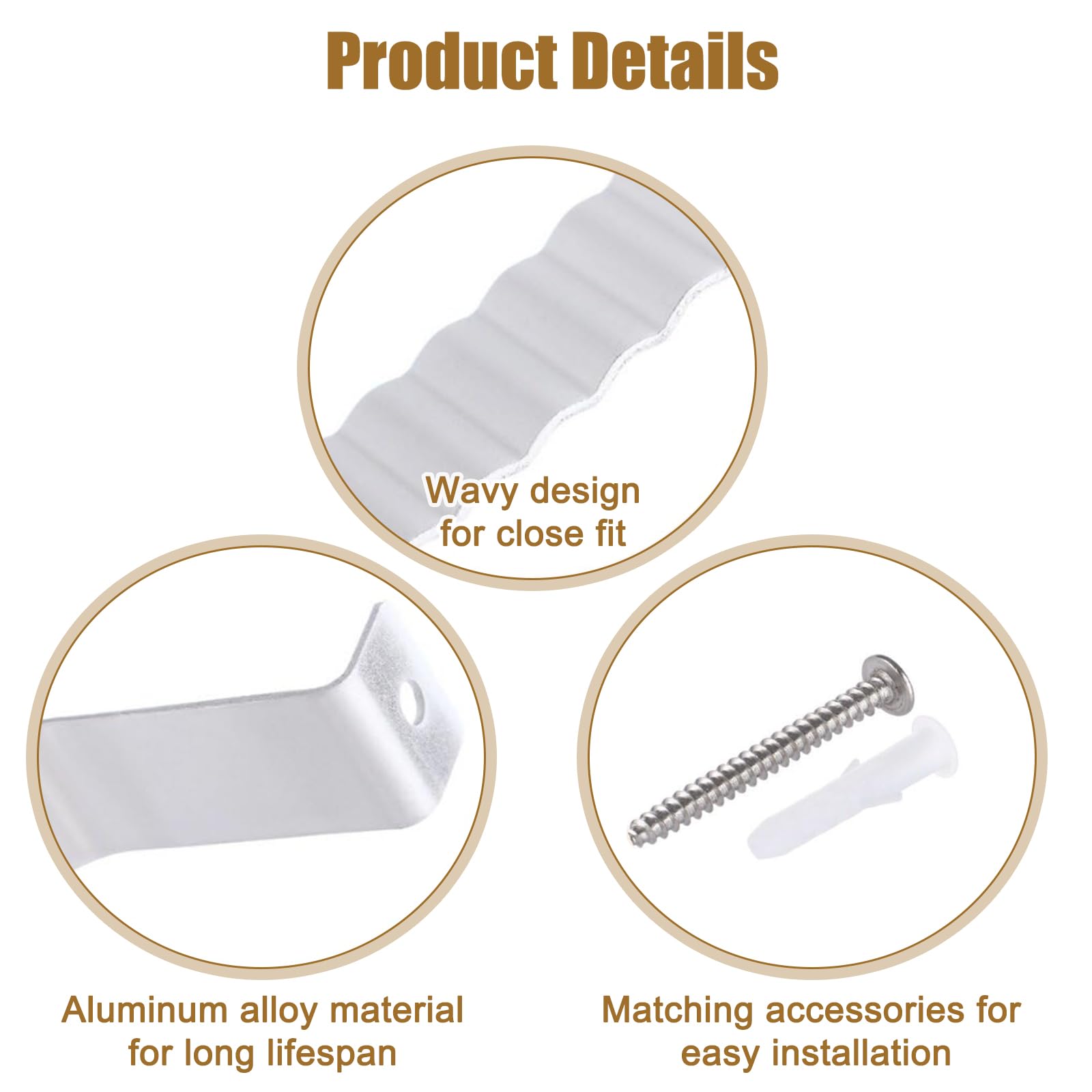 Gutter Downspout Straps Straps For 5″ Downspout, Galvalume