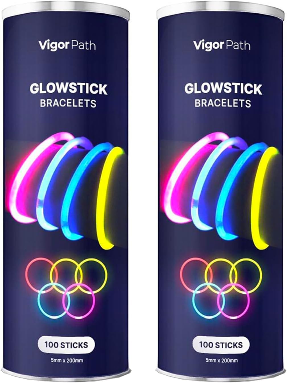 St of 200' Luminous Sticks - 8" Glowsticks for Bracelets, Necklaces ...