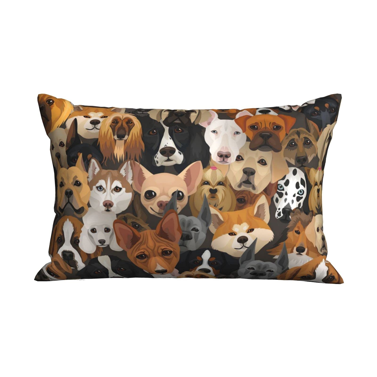 Amazon.com: Vector Dogs Pillowcase for Hair and Skin, Queen Size (20x30 ...