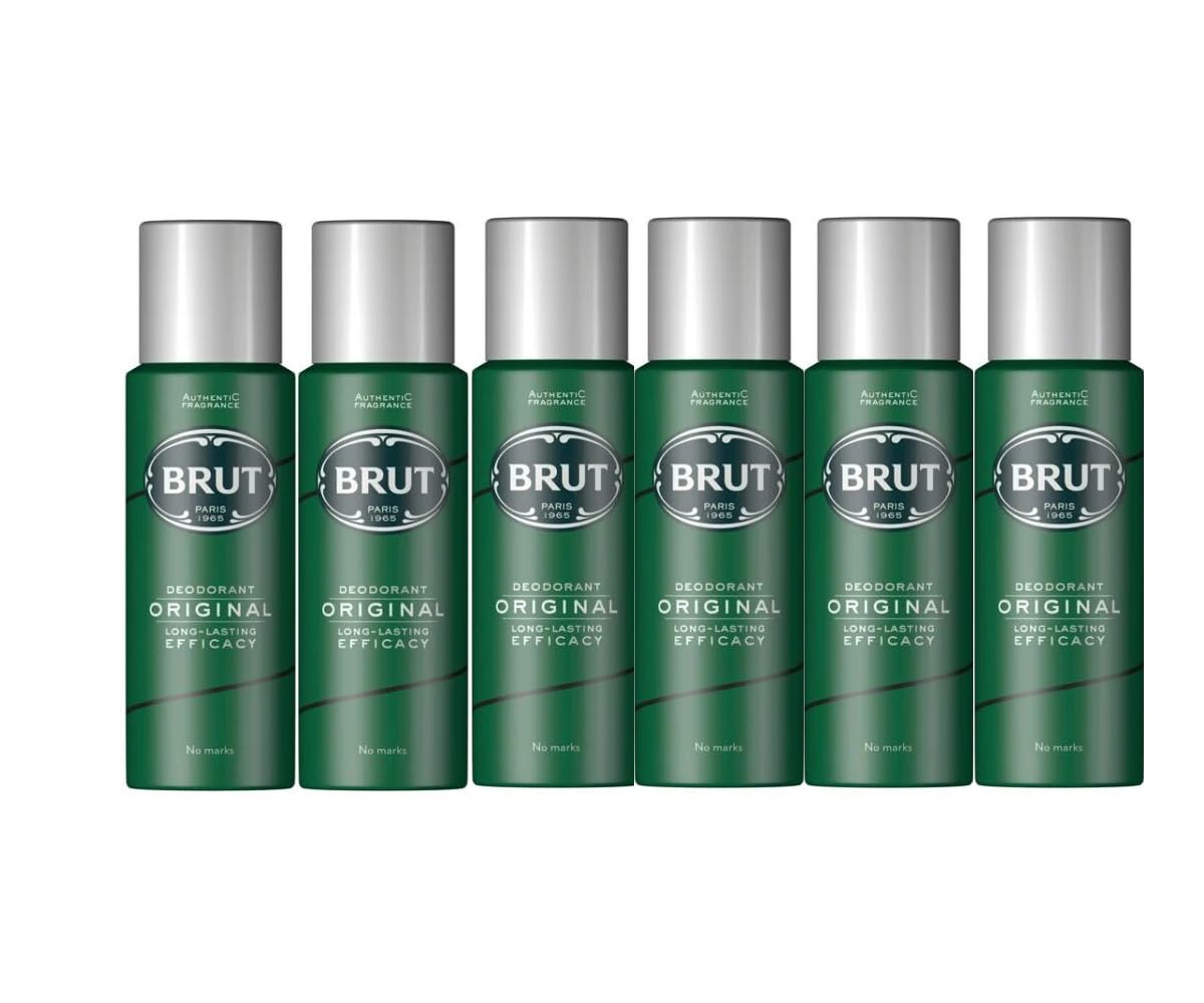Amazon.com : 6x Brut Original Deodorant Mens Body Spray 200mlBARGAIN ...