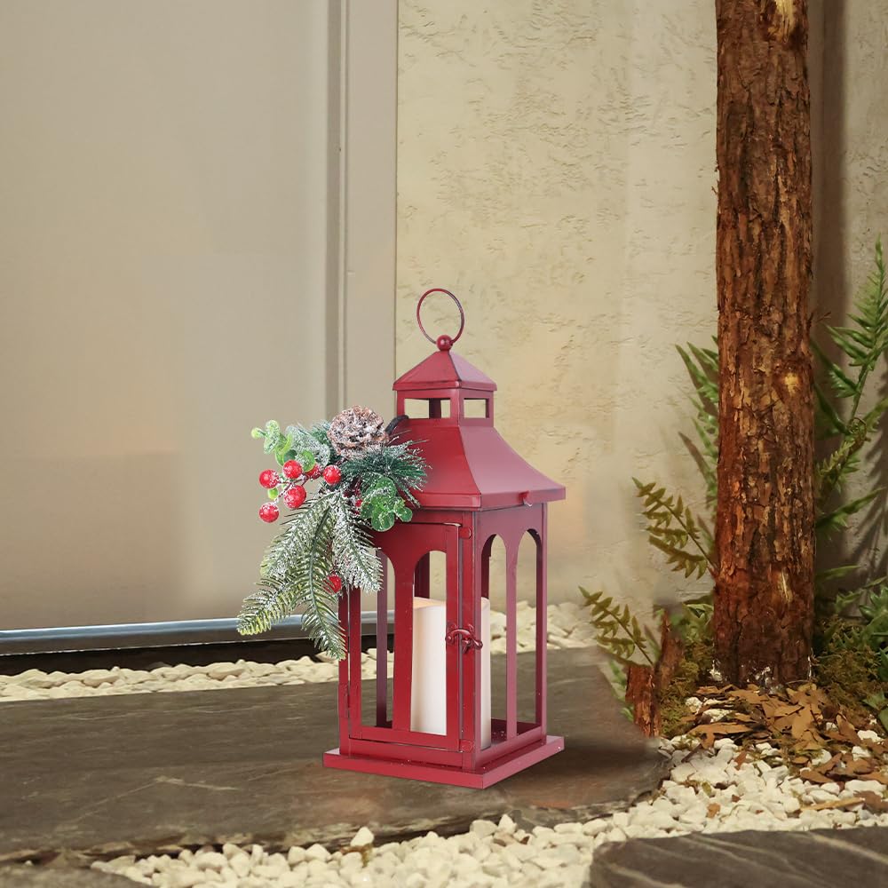 Red Metal Lanterns For Decorations Large Chinese Lantern, Red