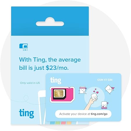Amazon.com: Ting GSM SIM card – Average monthly bill is $23. No ...
