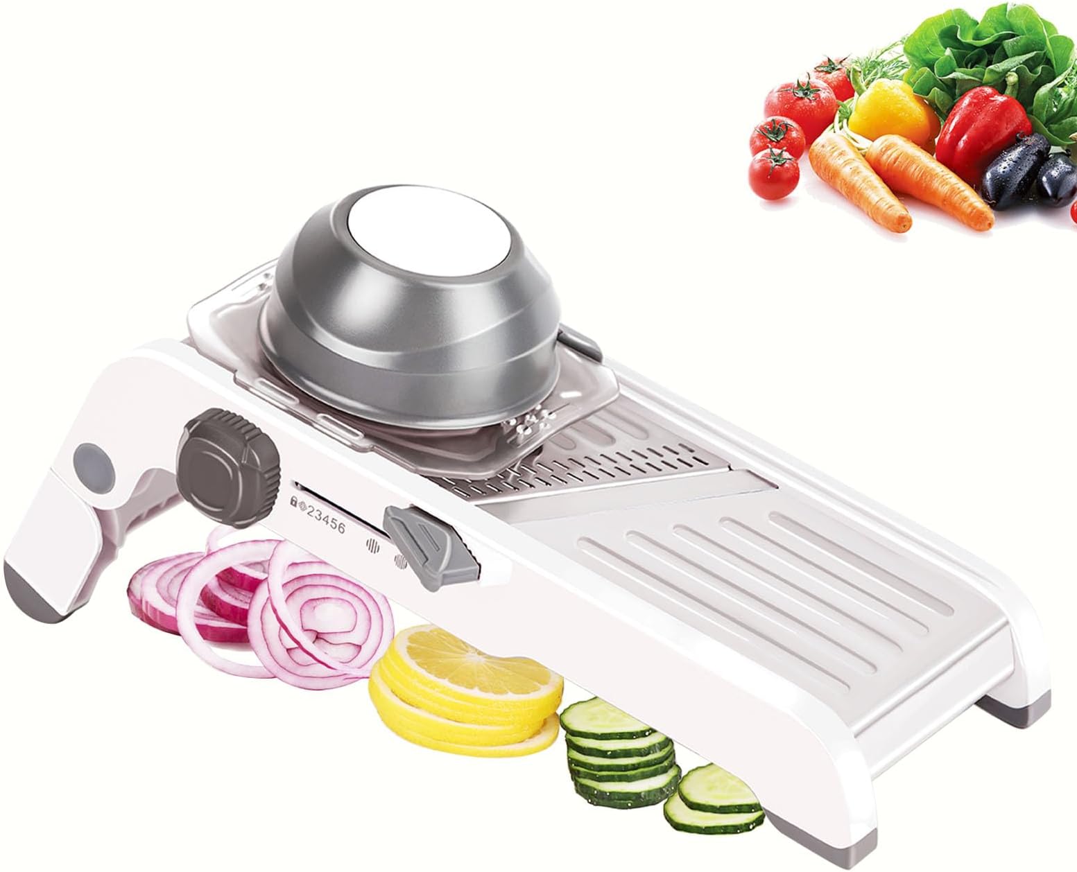 Amazon.com: HAIXIN Safe Mandoline Slicer for Kitchen, Potatoes Slicer ...