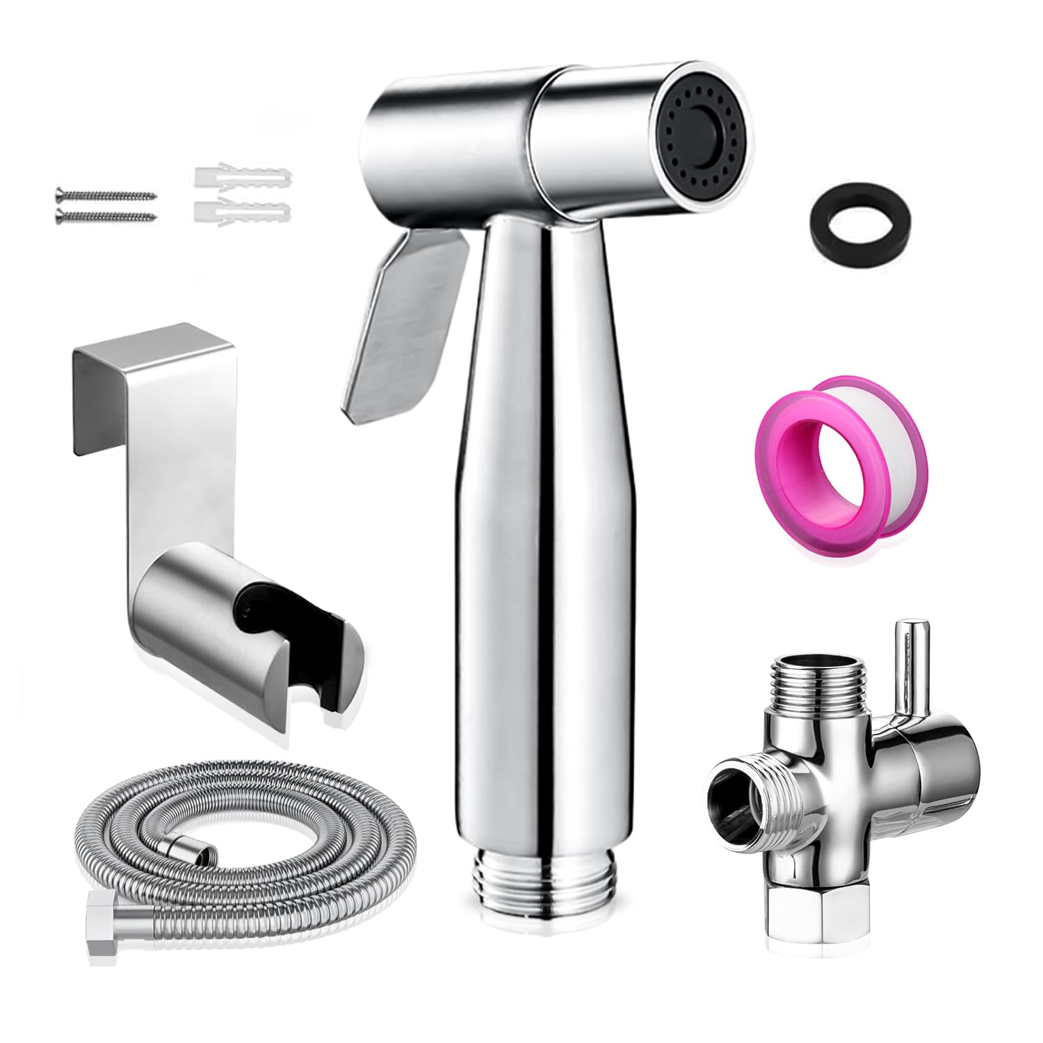 Handheld Bidet Sprayer for Toilet - Stainless Steel Portable Bathroom ...