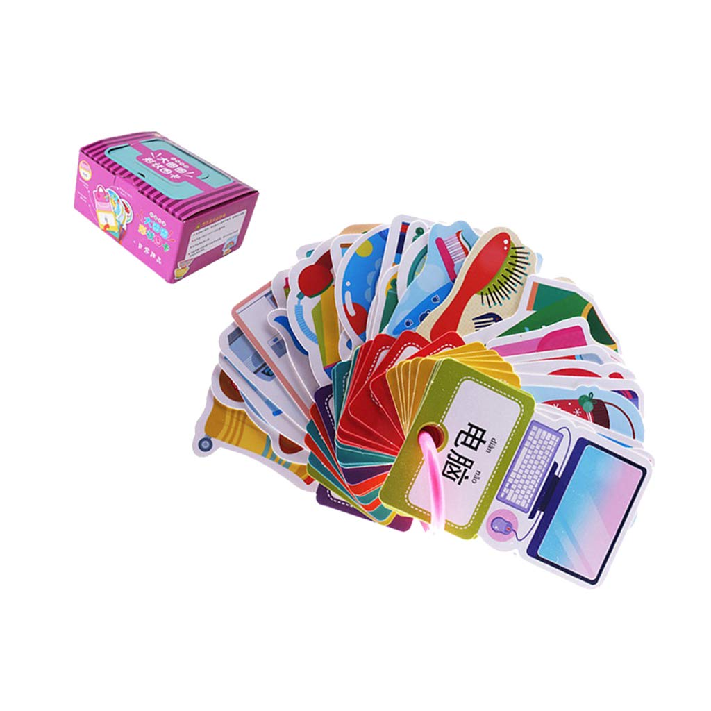 Buy SM SunniMix 30 Pieces English & Chinese Words Flashcards Word Flash ...