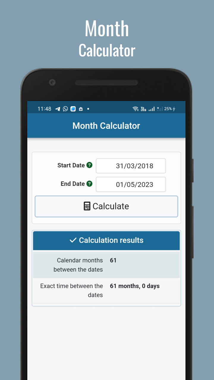 Month Calculator - App on Amazon Appstore