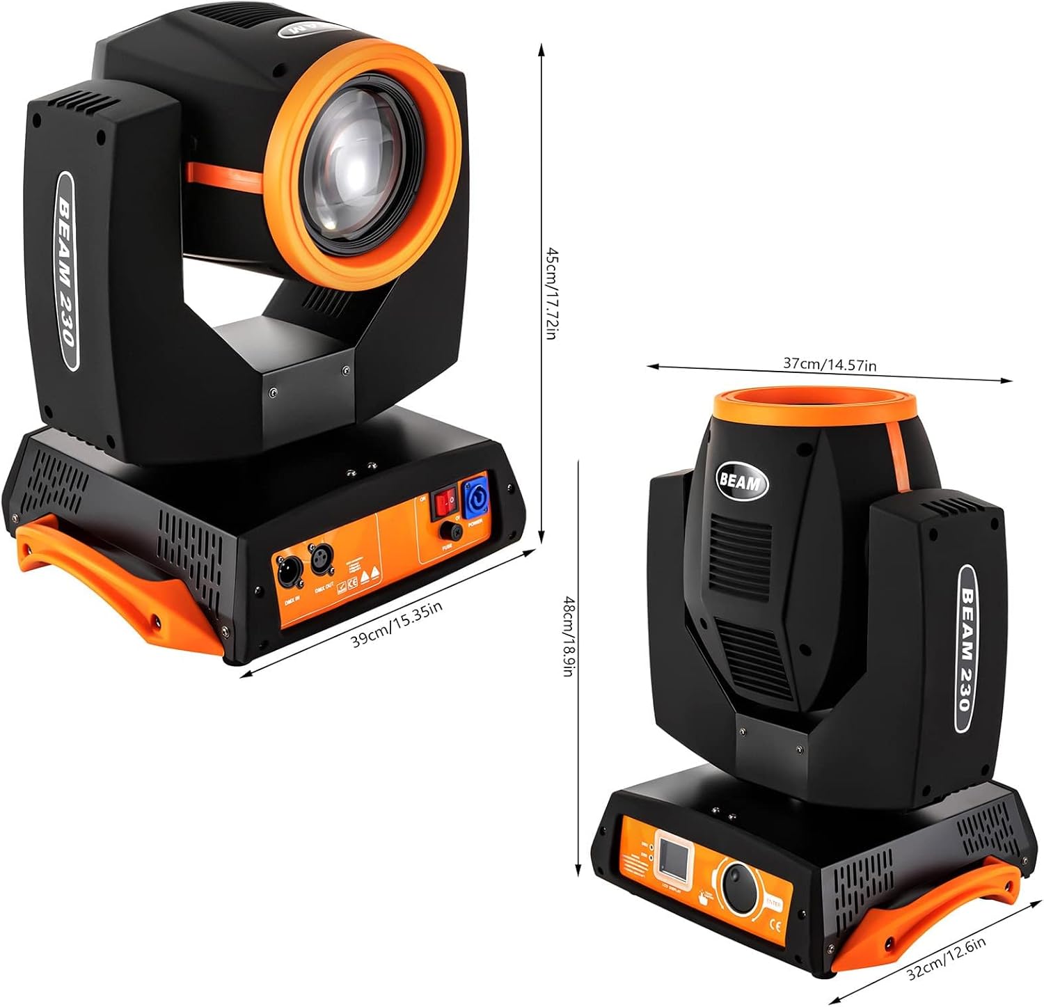 14 colores 7R 230W LED cabeza móvil haz de luz Sharpy cabeza móvil luz ...