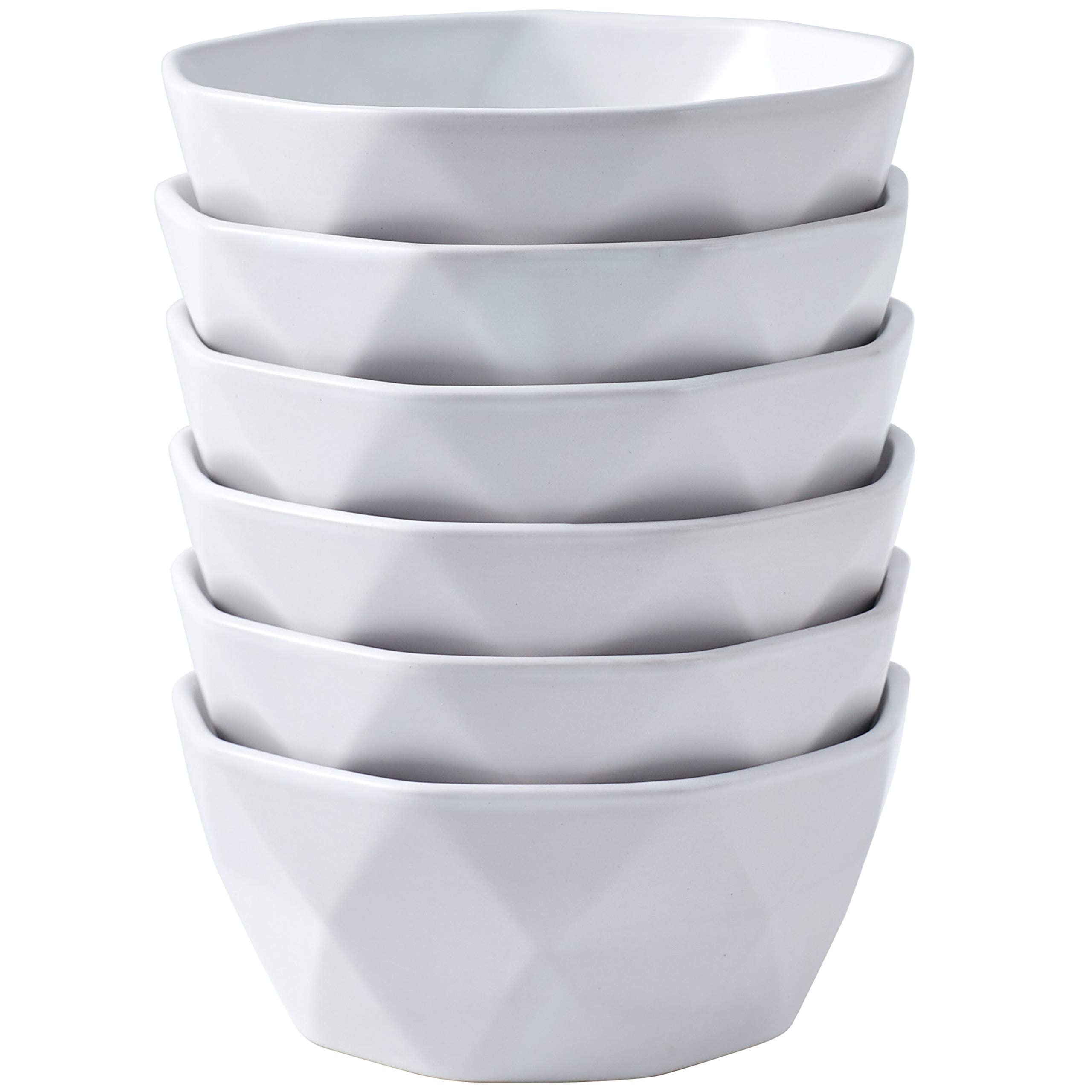 Snapklik.com : Bruntmor 13 Oz Geometric Ceramic Bowls - Oven To Table ...
