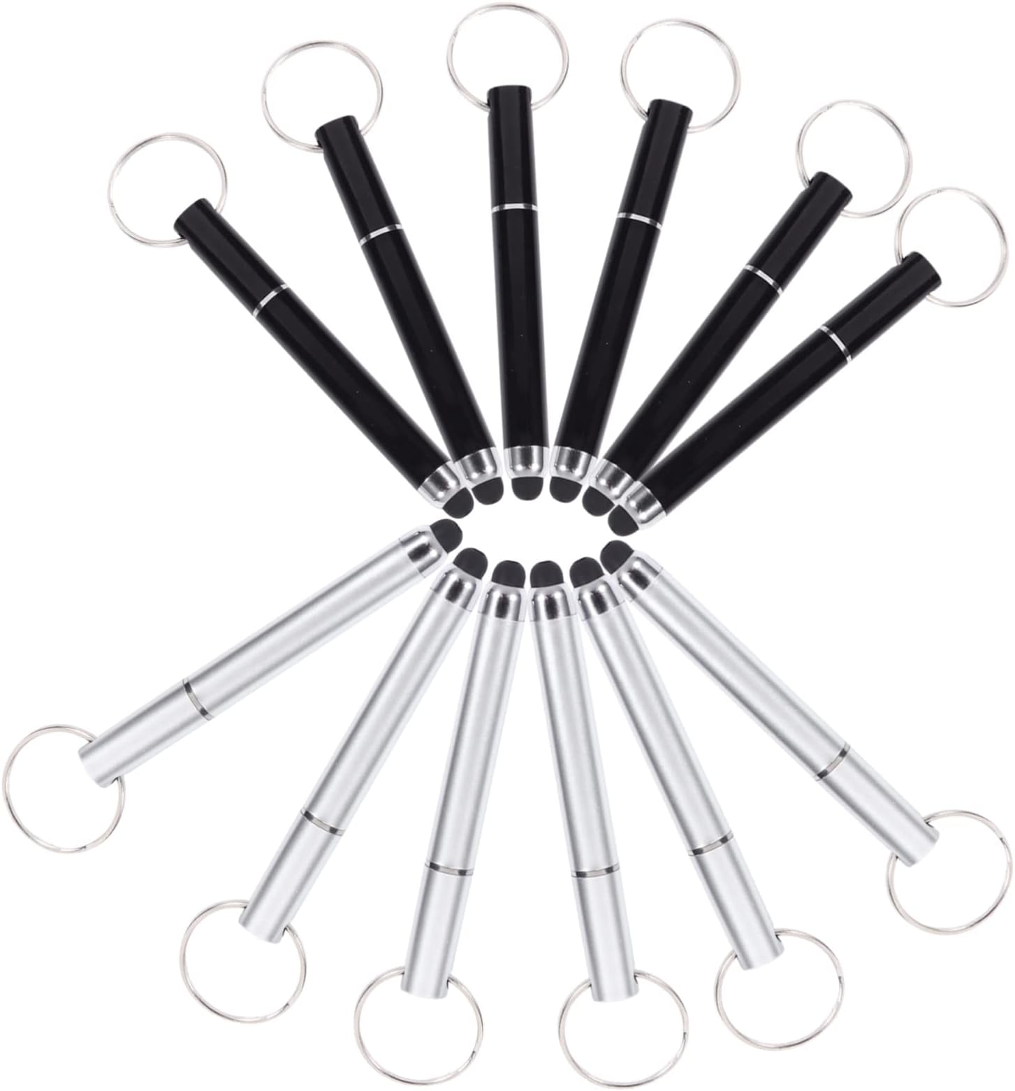 Amazon.com: Mikikit 12pcs Touch Portable Keyring Stylus Pendants ...