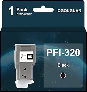 Amazon.co.jp: OGOUGUAN 互換インクタンク PFI320 PFI-320 300ML キャノン PFI320BK PFI-320BK 対応機種: Canon ...