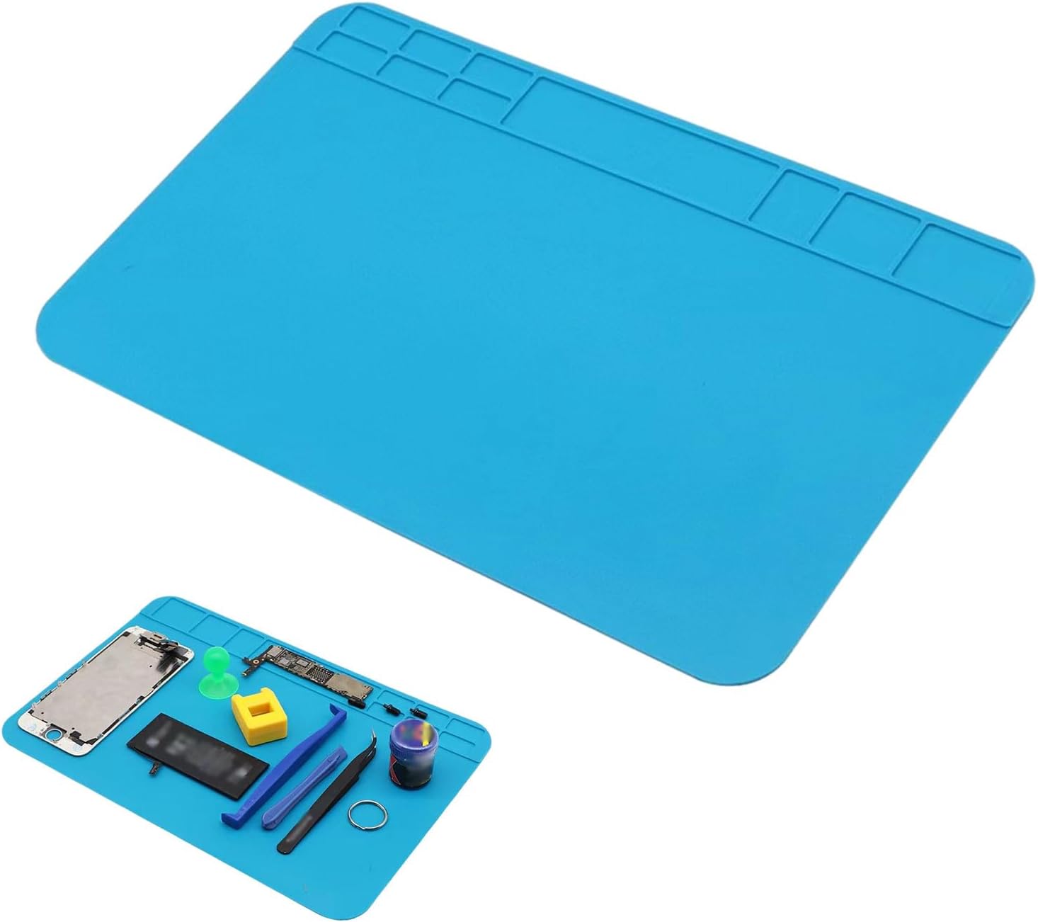 Soldering Mat,Silicone Solder Mat,Heat Resistant Work Mat,Anti-Slip ...