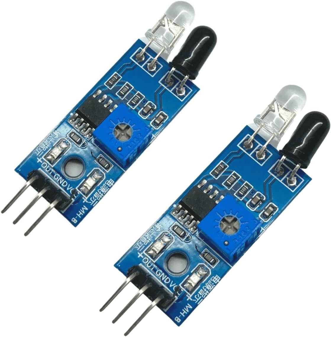 2 Sensor Ir Obstáculo Reflexivo Infravermelho Para Arduino : Amazon.com ...