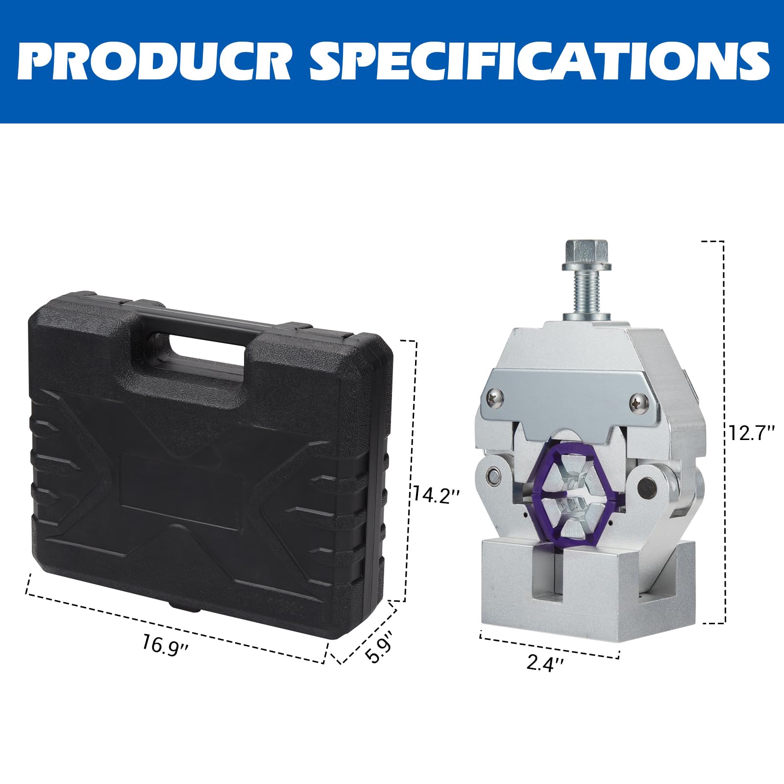 Snapklik.com : Euker Manually Operated AC Hose Crimper Hydra-Krimp ...