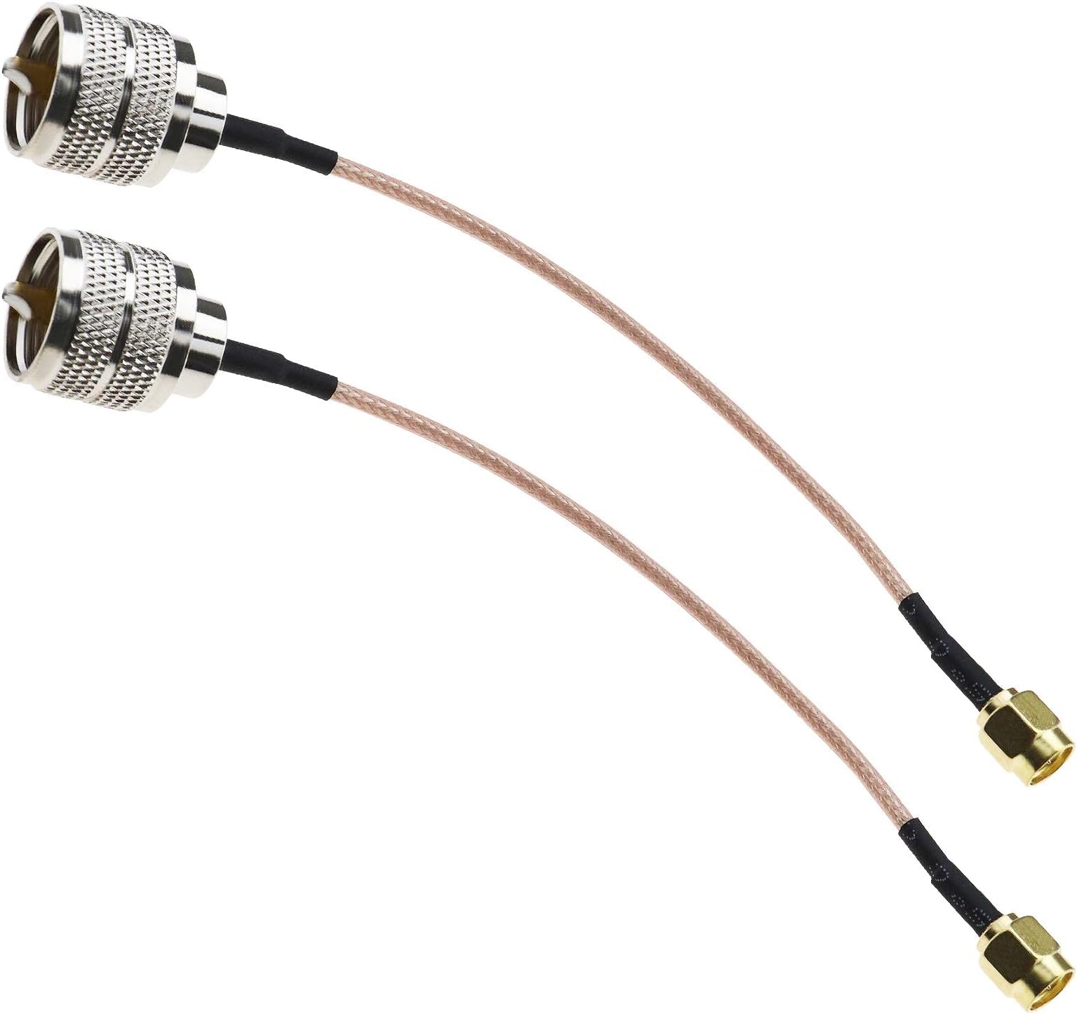 Amazon.com: ECSiNG 2PCS SMA to PL259 Adapter Cable SMA Male to UHF Male ...