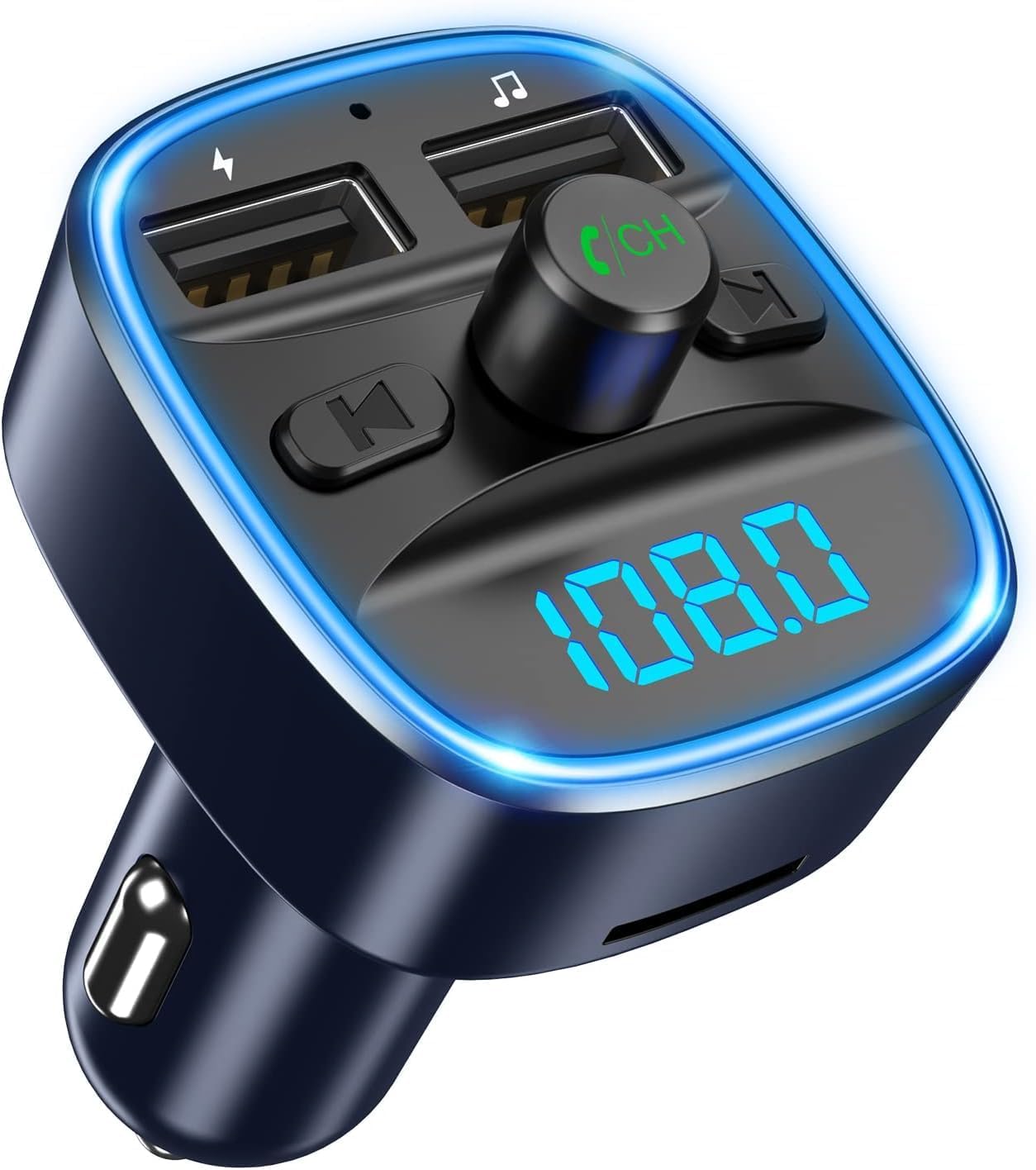 ORIA Bluetooth FM Transmitter for Car, Wireless in-Car Radio Adapter ...