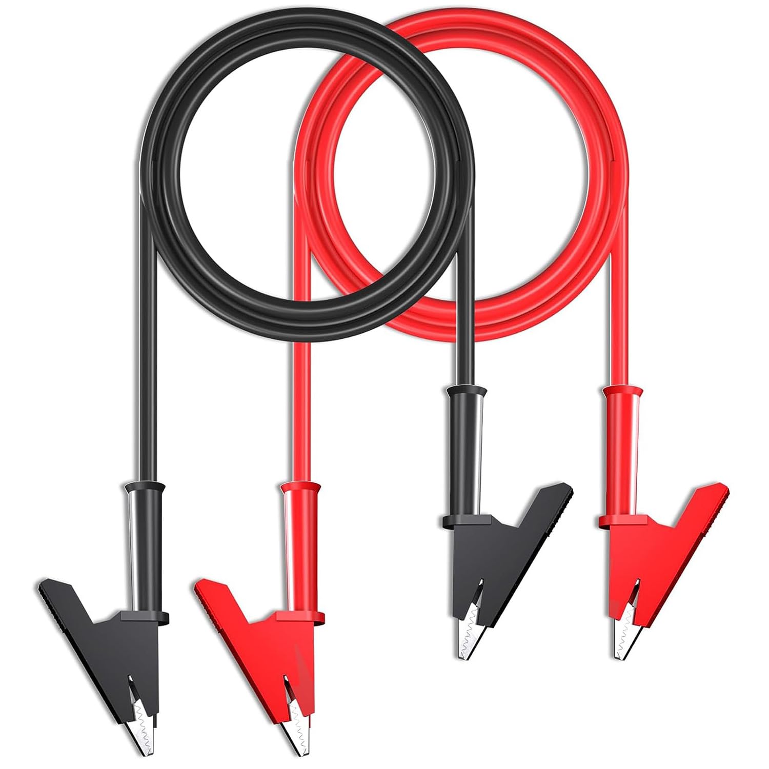 Gebildet Alligator Clips Electrical Test Leads Set, 15A Jumper Wires ...