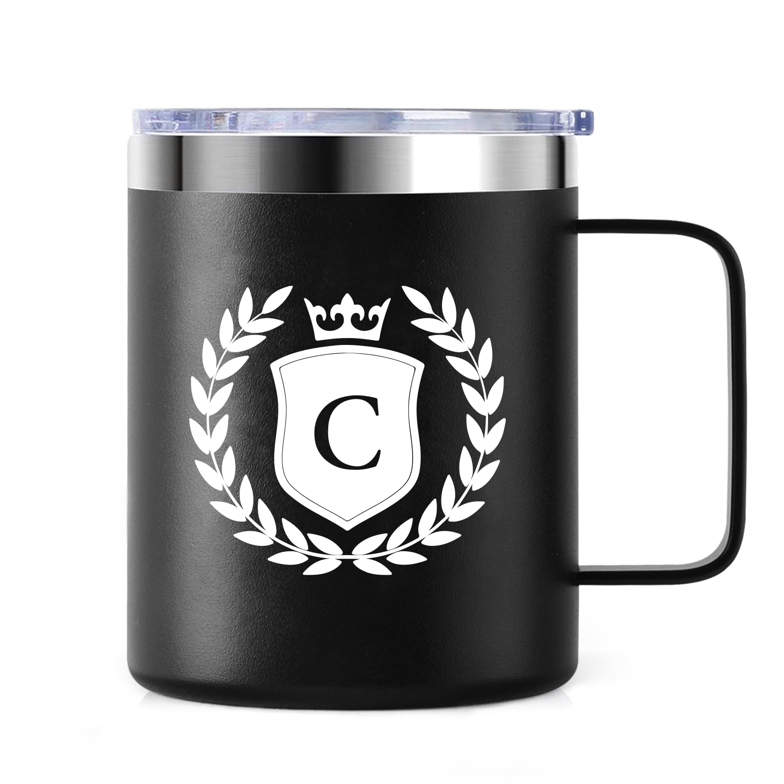 Amazon.com: Personalized Coffee Mug with Initial C, Monogrammed Gifts ...