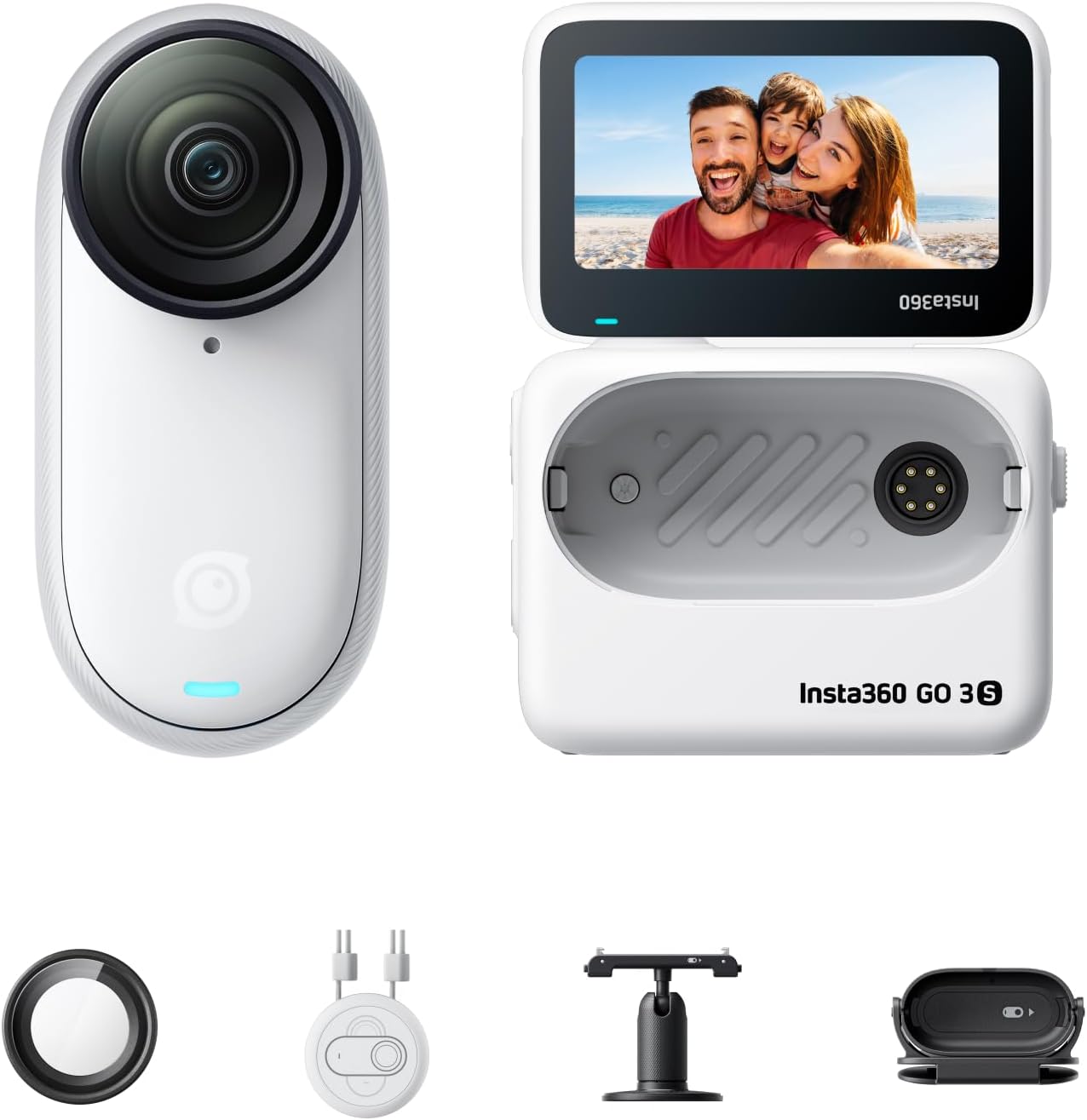 Amazon.com : Insta360 GO 3S - 128 GB White 4K Tiny Portable Vlogging ...
