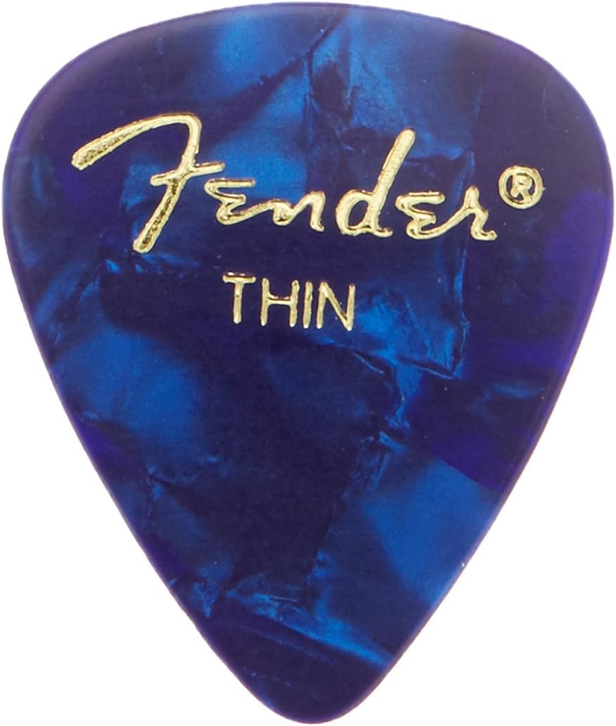 Amazon.com: Fender 351 Shape Classic Thin Celluloid Picks, 12 Pack ...