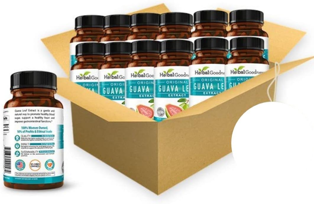 Amazon.com: Herbal Goodness Guava Leaf Extract Capsules - 700mg 10X ...