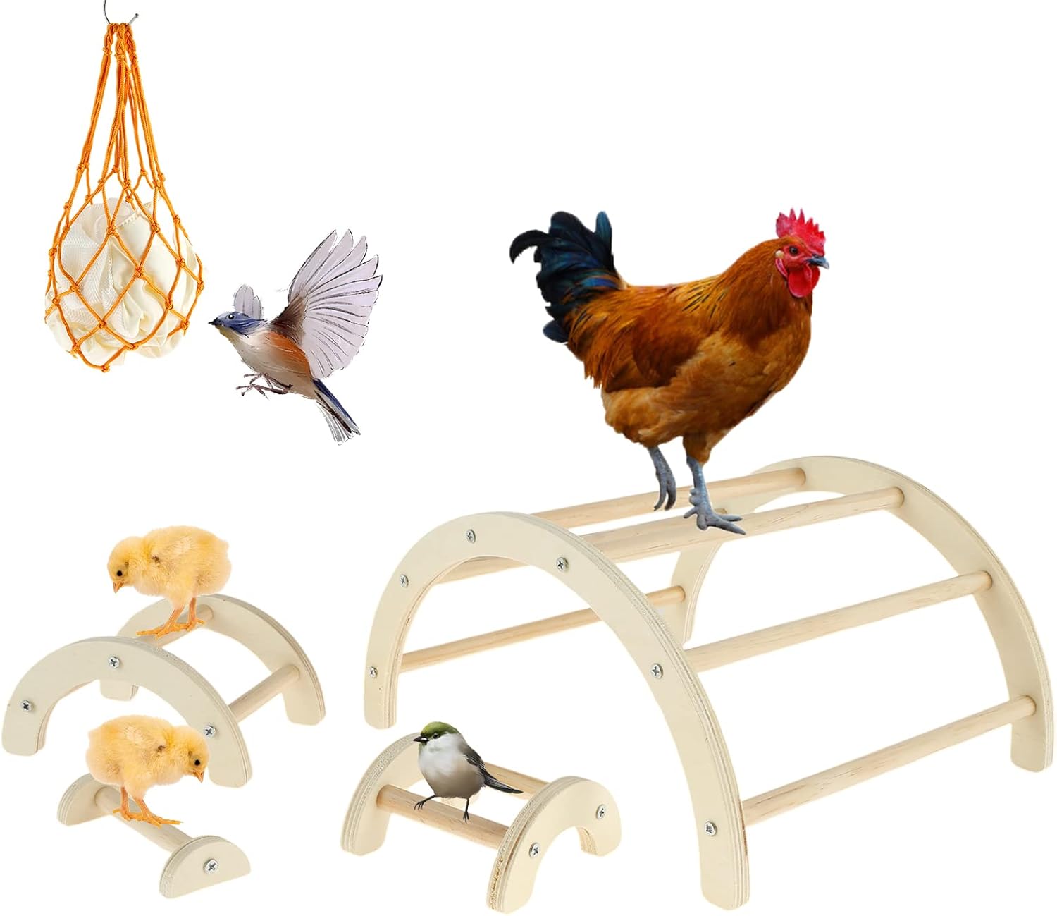 4Pcs Chicken Perches Pine Chicken Roosting Perch Strong Chick Perch ...