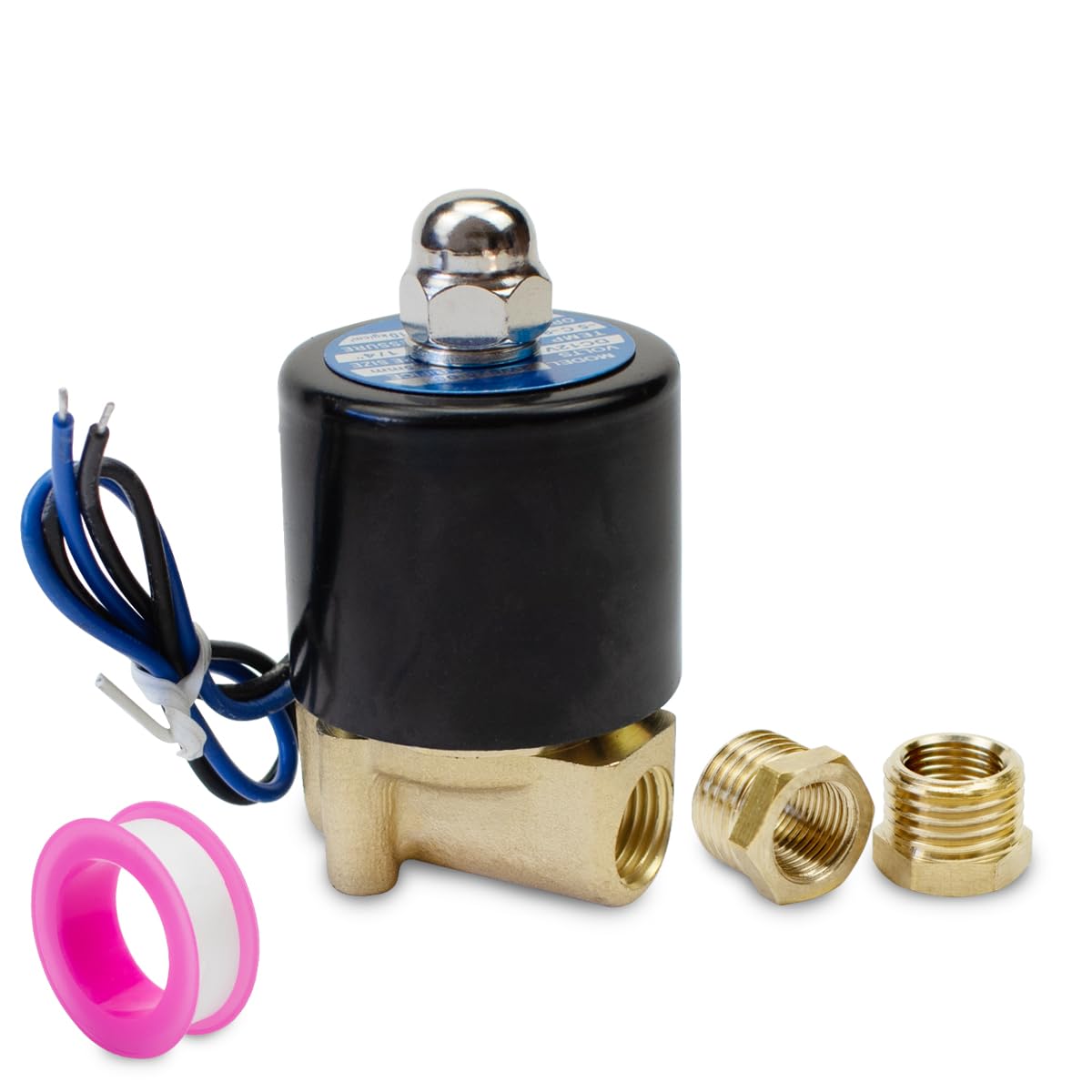 Innfeeltech 1 Pcs 1/4" BSP Thread 12V DC Normally Closed Brass Electric ...