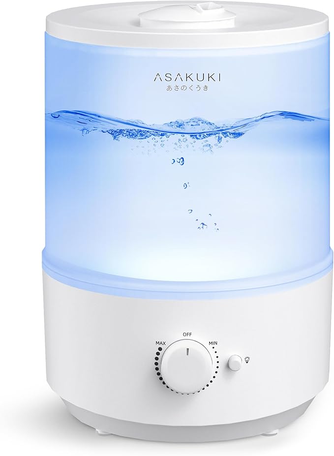 Amazon.com: ASAKUKI Humidifiers for Bedroom, 3L Top Fill Cool Mist ...