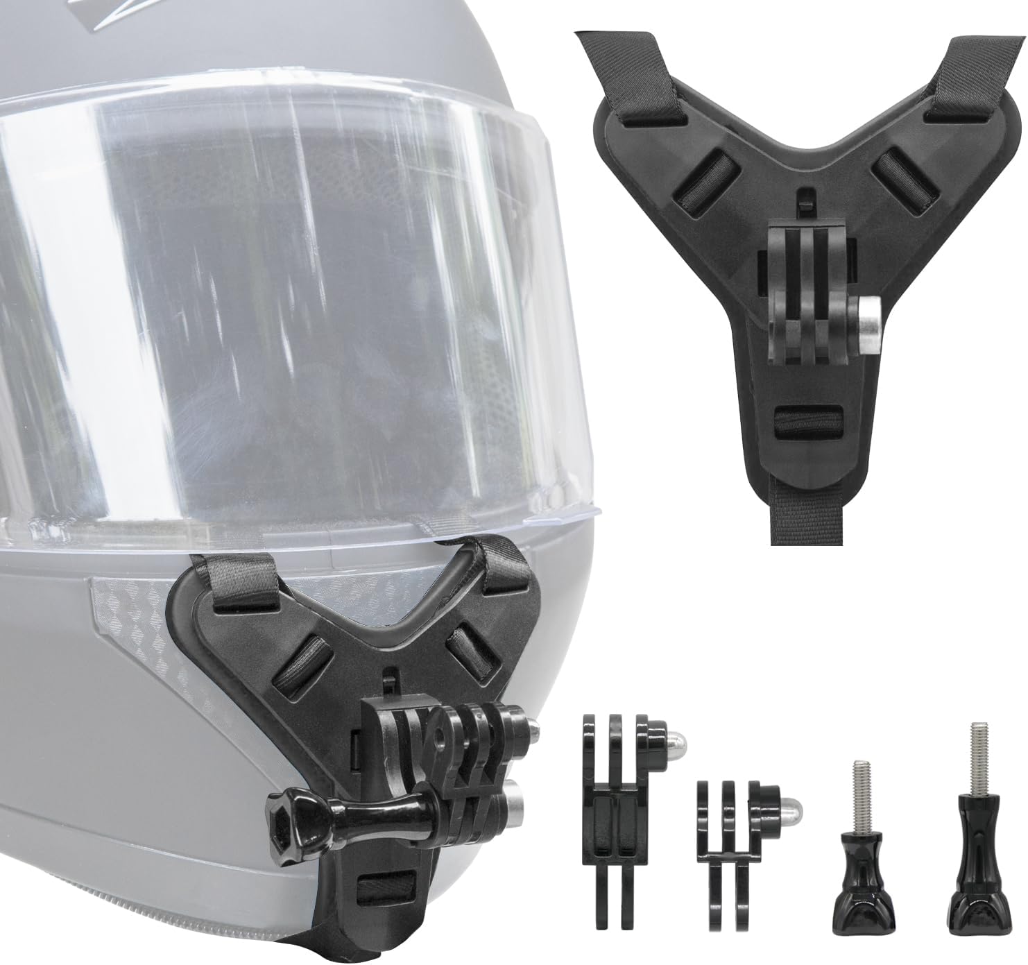 Amazon.com: Haoyou Helmet Chin Mount Strap Compatible with Gopro Hero ...