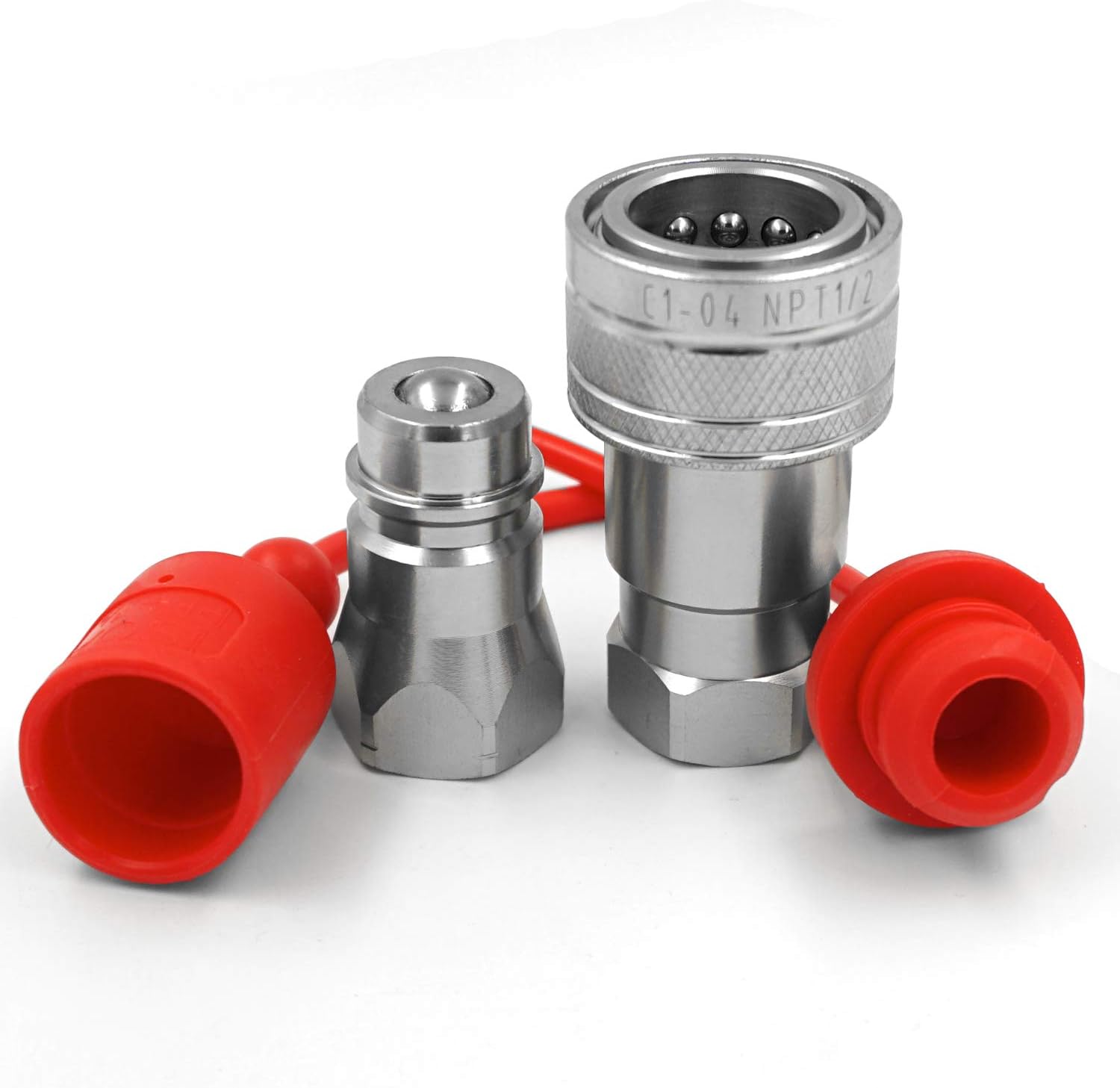 Amazon.com: 1/2" Ag ISO 5675 Hydraulic Quick Connect Tractor Female ...