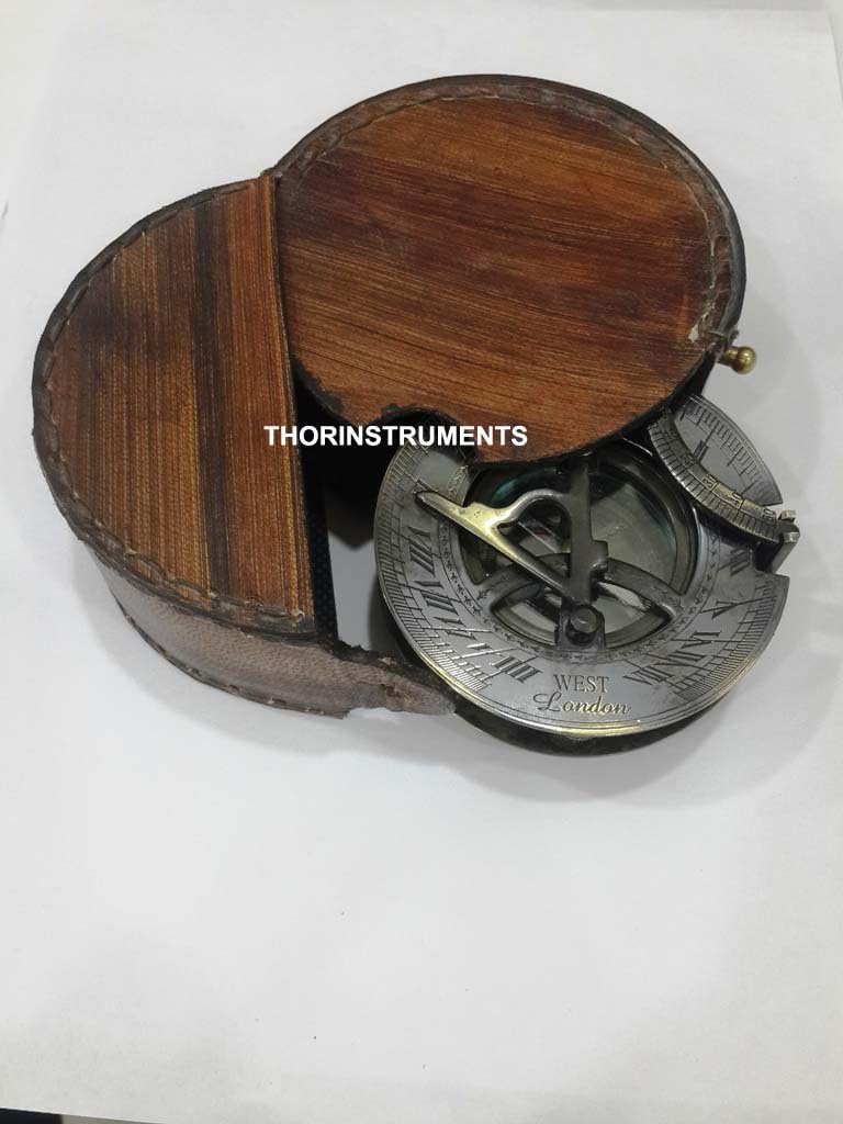 Amazon.com: Antique Bronze Nautical Sundial Compass WEST London Rustic ...