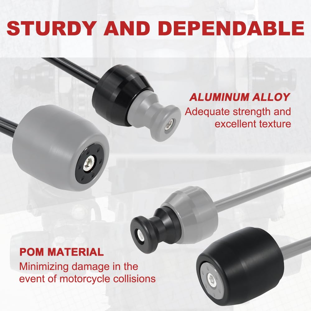 Snapklik.com : Xitomer Front + Rear Axle Sliders+ Swing Arm Spools Fit ...