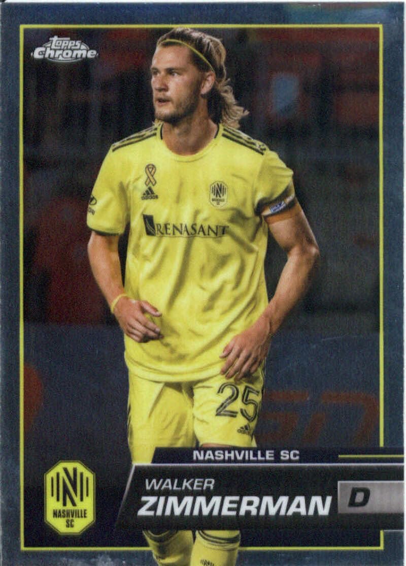 Amazon.com: 2023 TOPPS CHROME MAJOR LEAGUE SOCCER #53 WALKER ZIMMERMAN ...