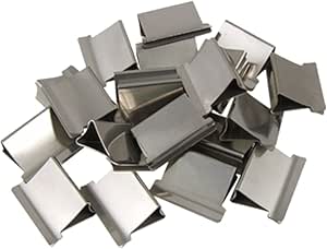 Amazon.com : Stationery Metal 20 Pcs Fast Clam Clip Dispenser Refill ...