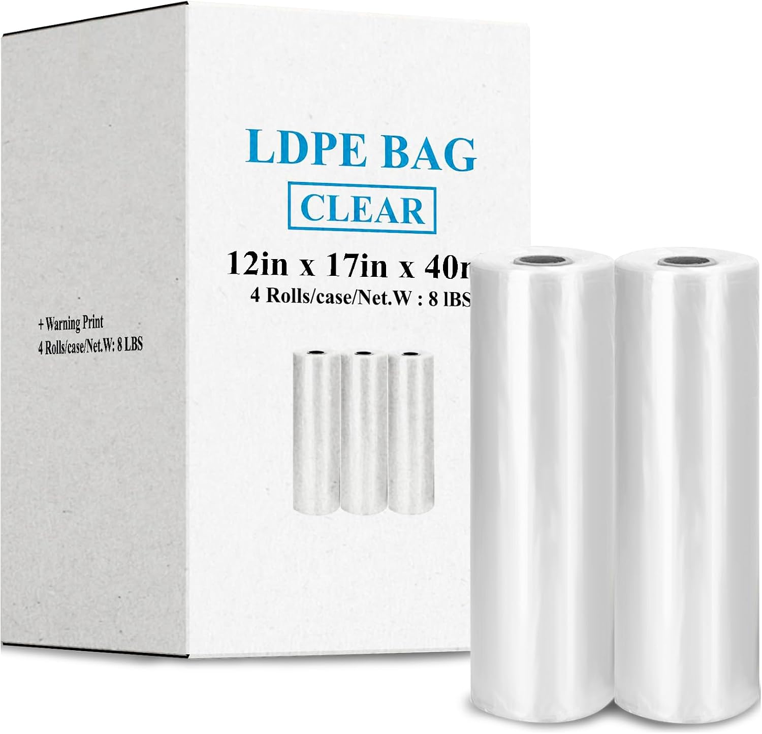 Amazon.com: TPPLASTIC 12" x 17" Plastic Produce Bags on Roll, 156 Bags ...