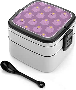 Amazon.co.jp: Adventure Time Lumpy Lunch Box, 2 Tiers, Fluffy, Lunch ...